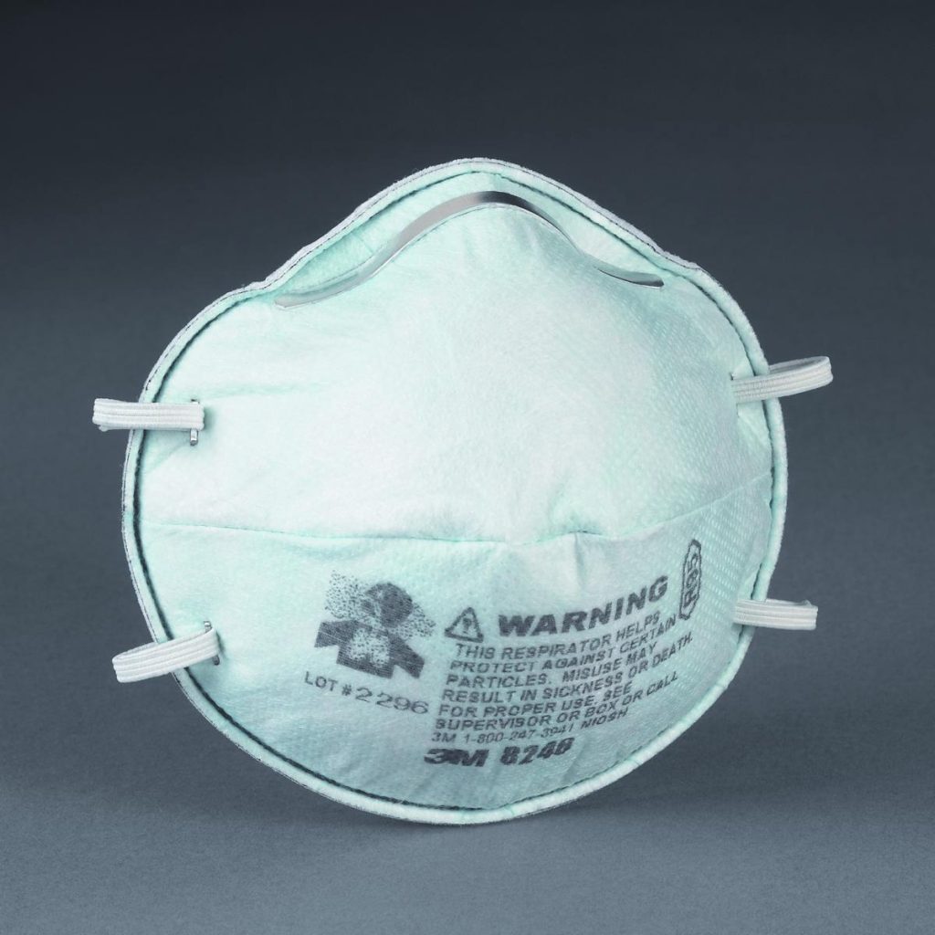 3M Particulate Respirator 8246, R95 with Nuisance Level Acid Gas Relief ...