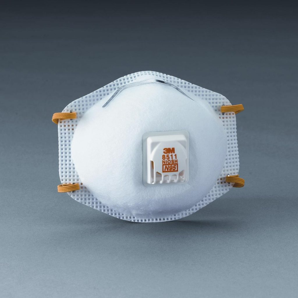 3M Particulate Respirators, N95 with 3M Cool Flow Valve - Slatebelt ...